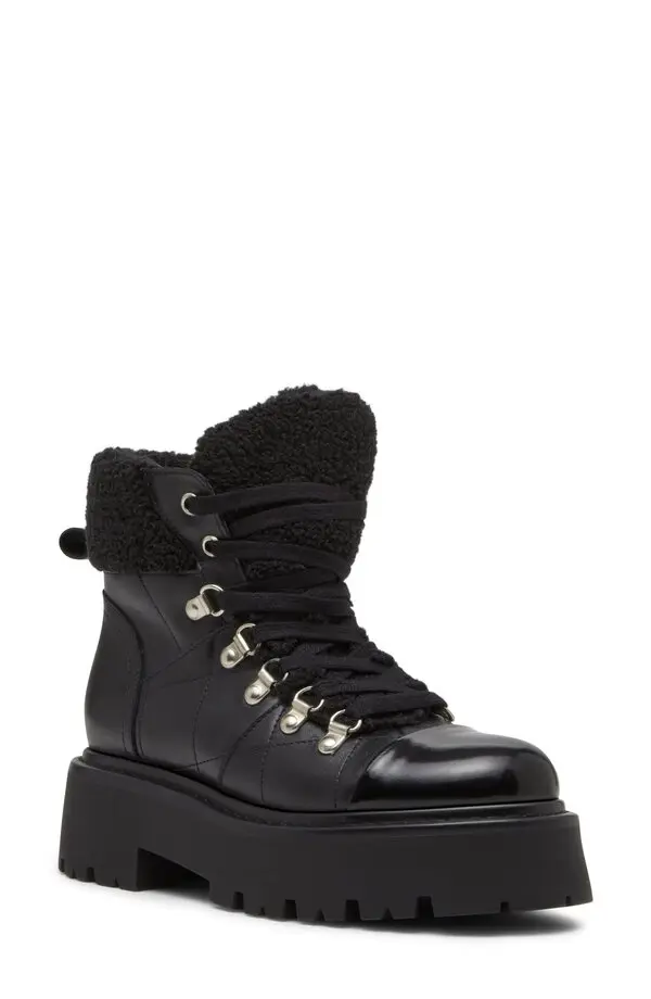 Steve Madden Reyen Platform Boot - Black Leat | Editorialist